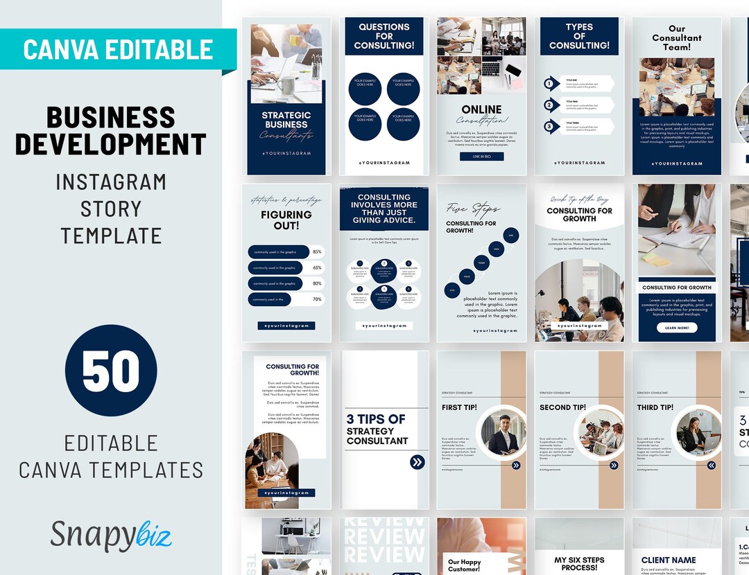 Business Development Instagram Canva Story Template, Corporate ...