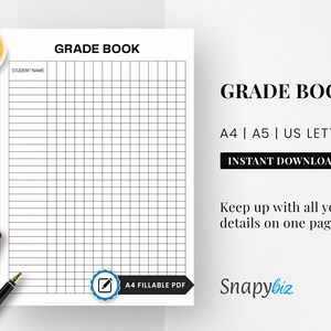 Grade Tracker, Study Tracker, Class Grades, First Grade, Progress ...