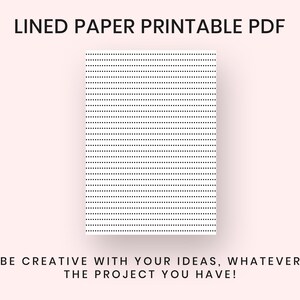Lined Paper Printable Pdf, Notes Template, Page Templates, Letter Paper ...
