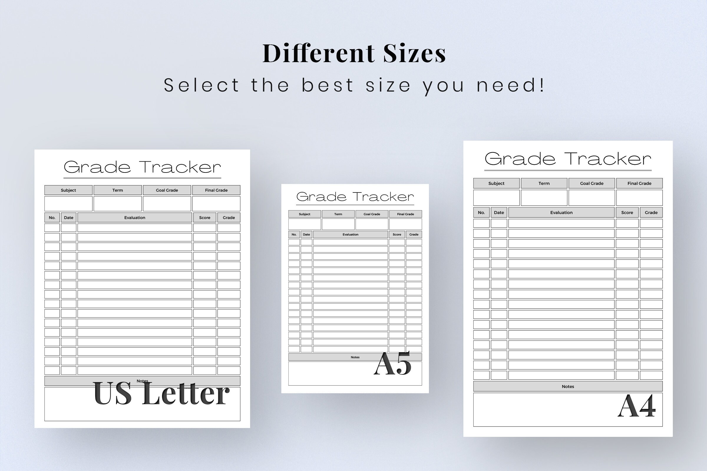 Printable Grade Tracker for Students Grade Tracker Student - Etsy