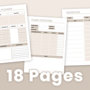 Elementary School Planner Elementary Student Planner Elementary School ...