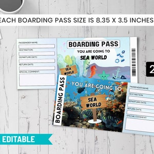 Sea World Surprise Ticket Template Editable Sea World Ticket Template ...