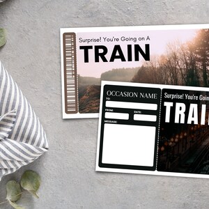 Train Ticket Canva Template Editable Train Ticket Design Customizable ...
