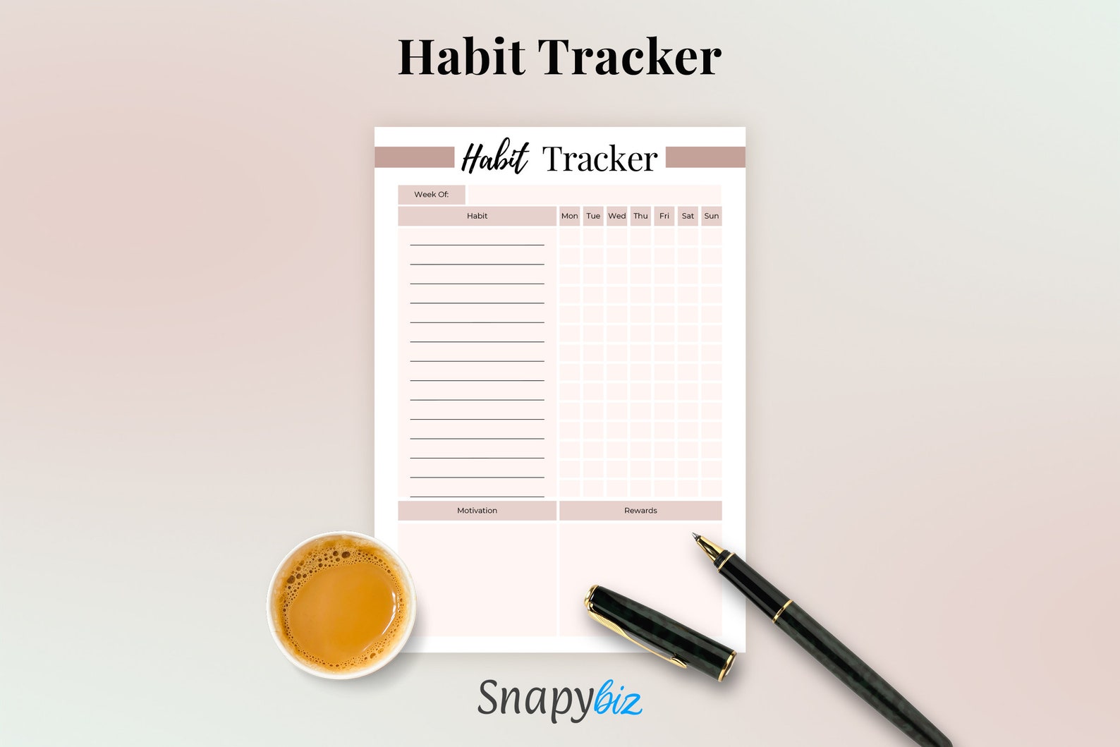 Happy Planner Habit Tracker Printable Ready to Use Habit Trackers ...