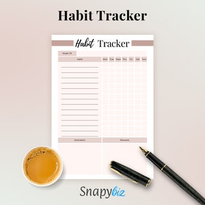 Happy Planner Habit Tracker Printable Ready to Use Habit Trackers ...