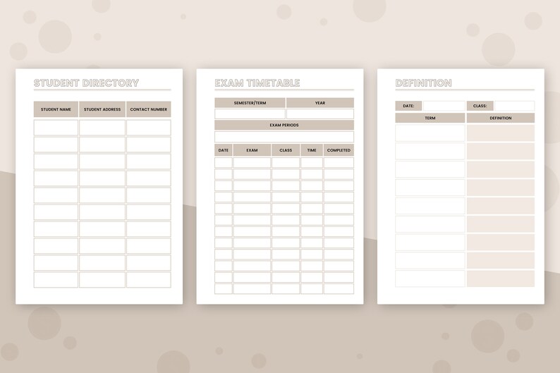 Elementary School Planner Elementary Student Planner - Etsy