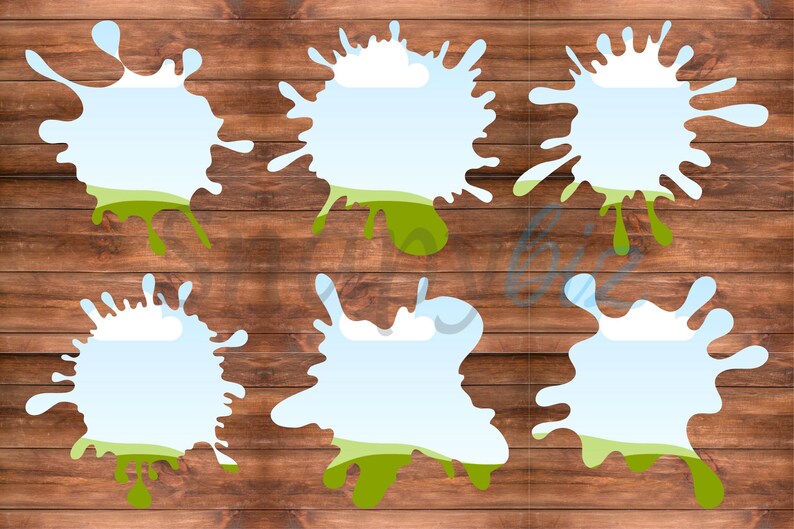 Editable Canva Splash Frame Template, Paint Splash Drag and Drop ...