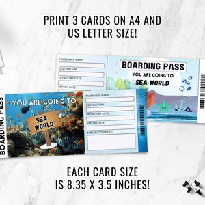 Sea World Surprise Ticket Template Editable Sea World Ticket Template ...