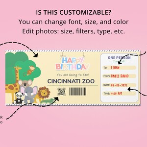Canva Zoo Certificate Editable Template, Zoo Gift Certificate Template ...