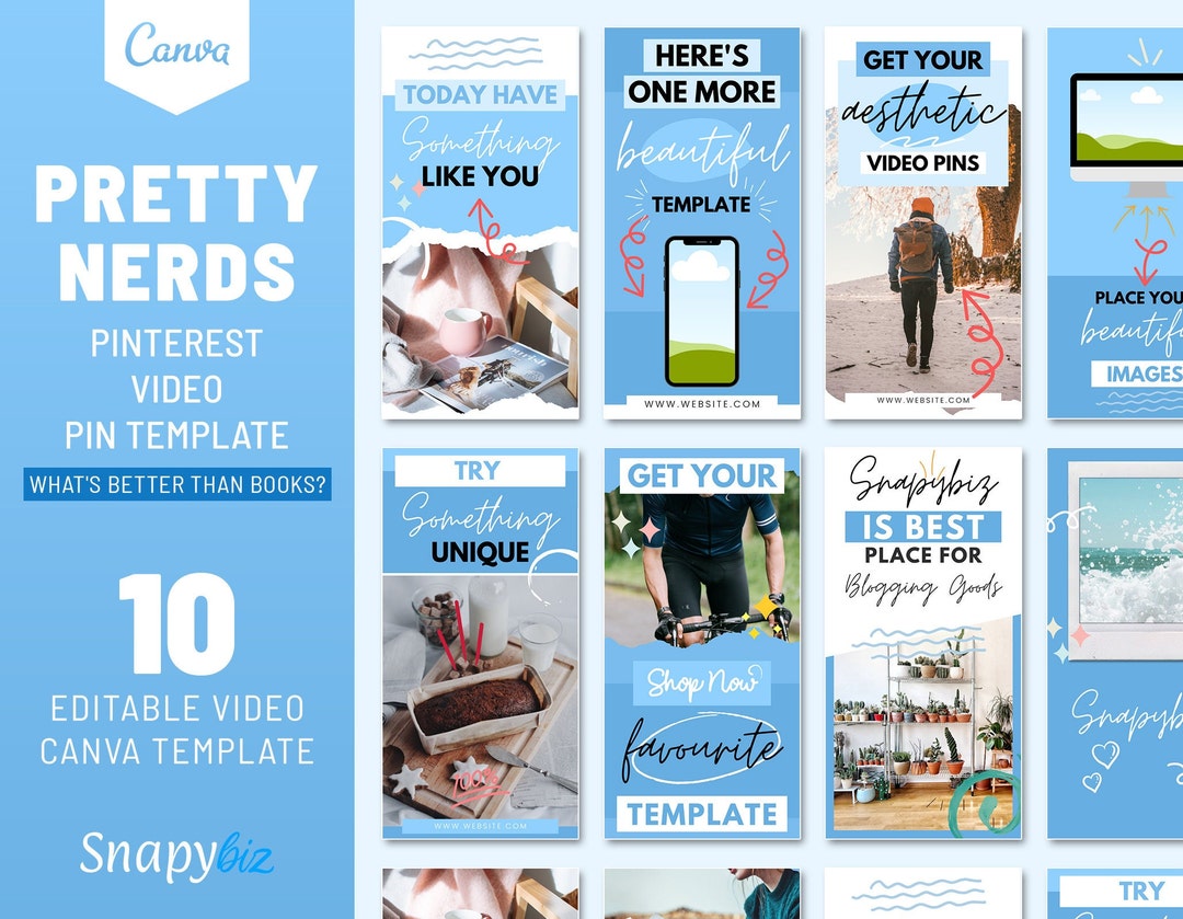 Editable Pinterest Pins Template, Canva Template Customizable Template ...