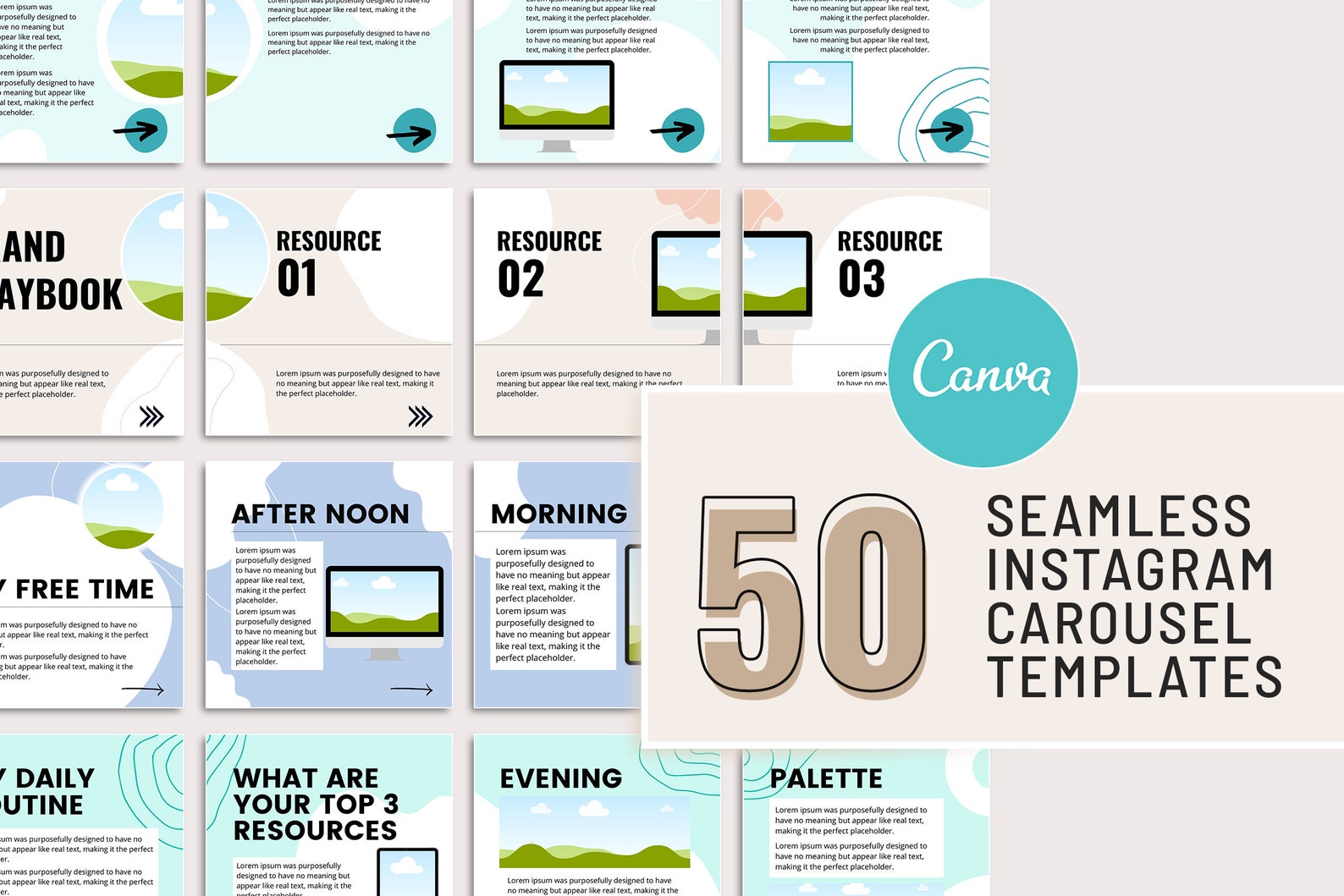 Instagram Carousel Template, Canva Template, Instagram Marketing ...