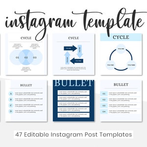 Instagram Charts and Graphs Post Template, Infographics and Diagrams ...