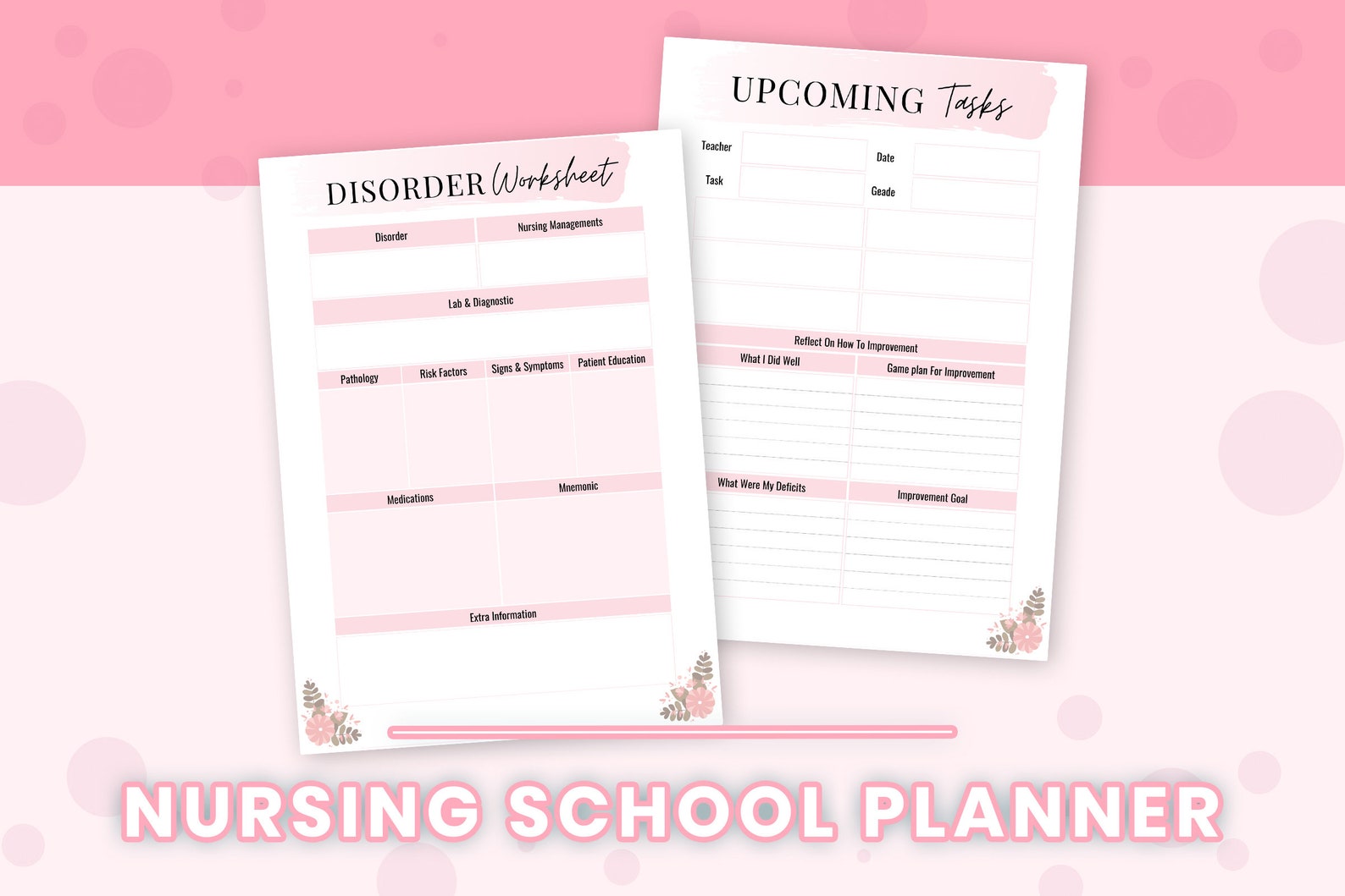 Nursing School Planner Nursing Planner Planner for Nursing - Etsy