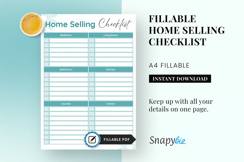 Printable Home Selling Checklist Room by Room List - Etsy