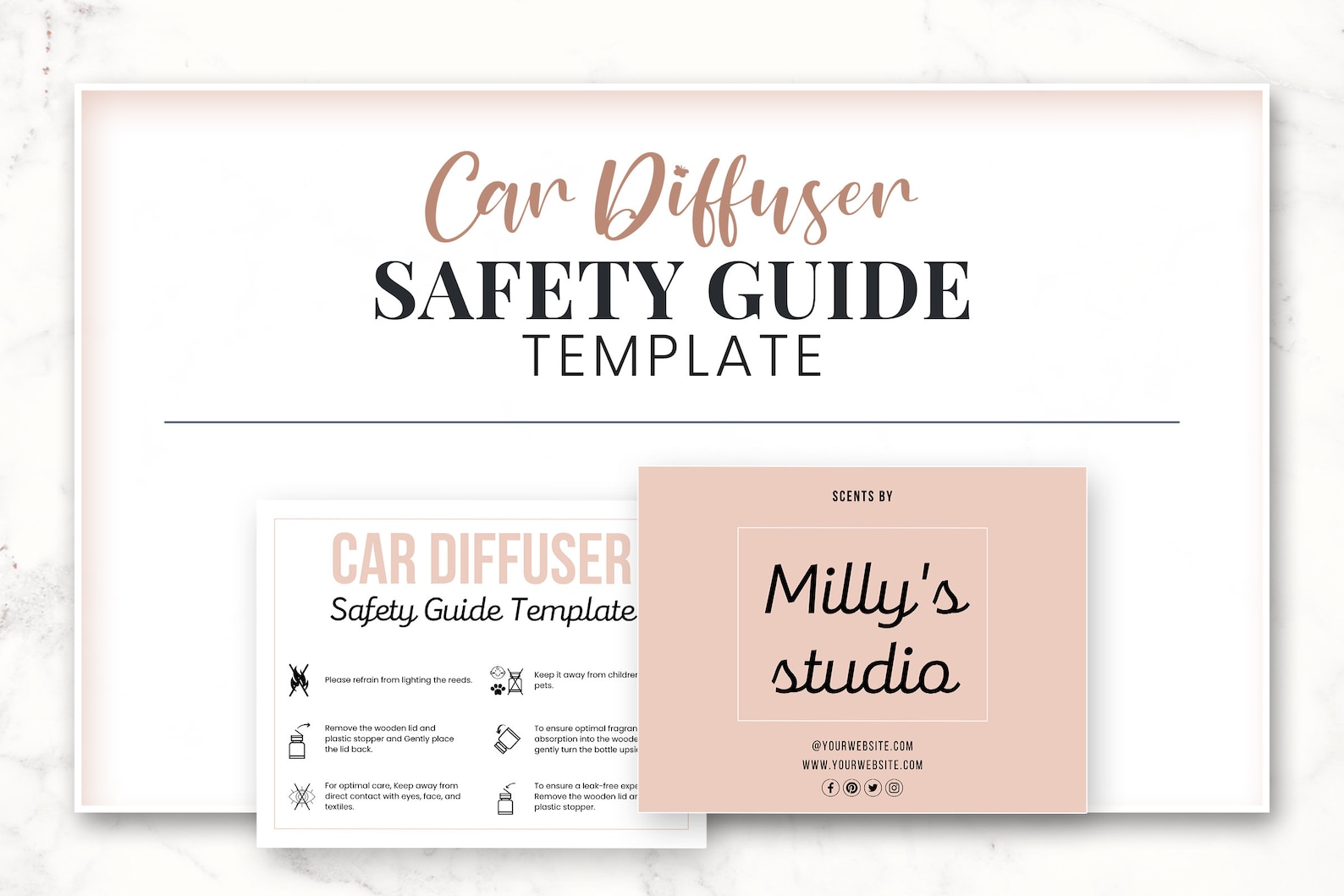 Editable Car Diffuser Safety Guide Template and Instructions, Printable ...