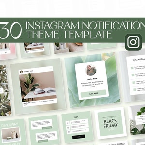Instagram Notification Template for Instagram Post, Social Media ...