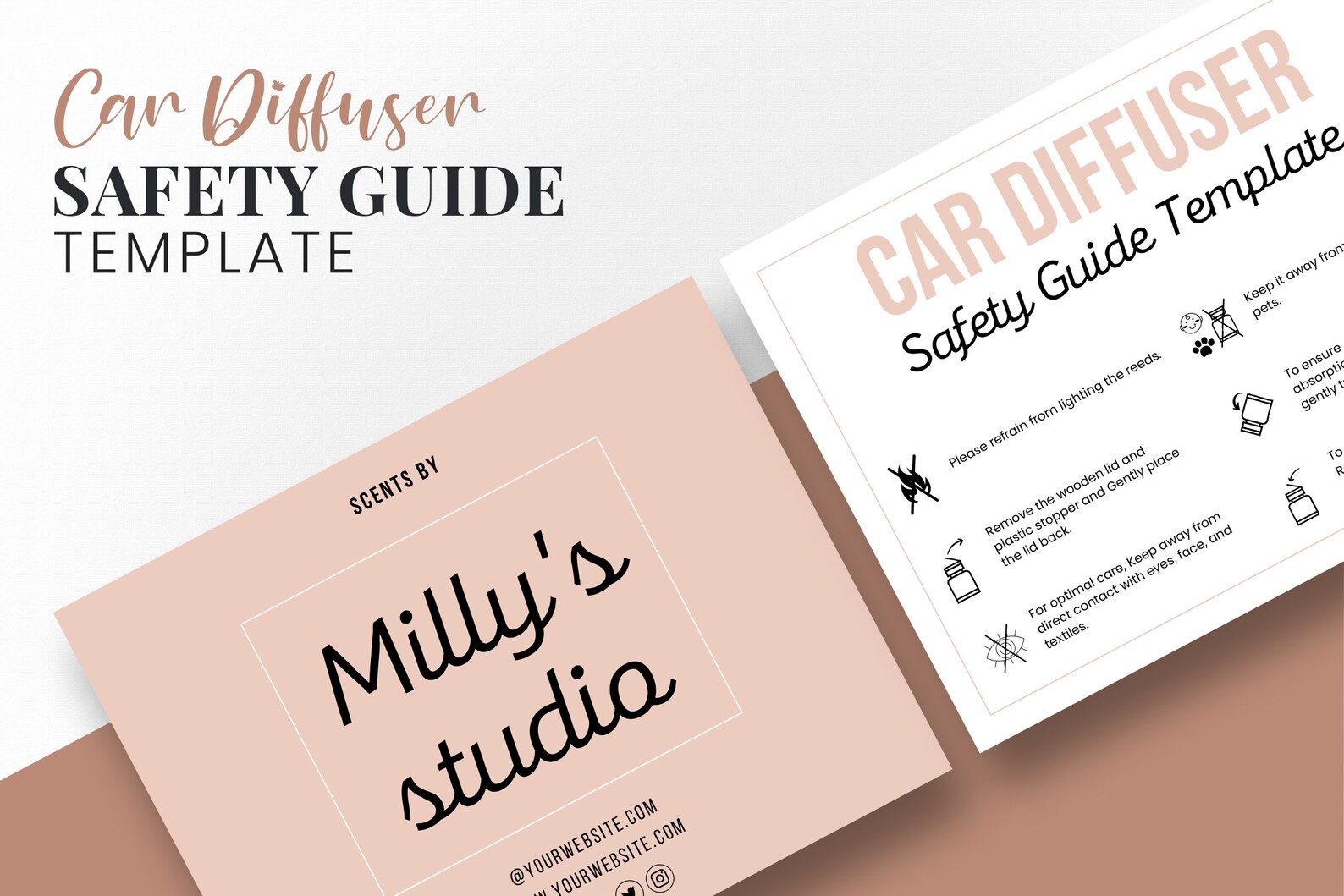 Editable Car Diffuser Safety Guide Template and Instructions, Printable ...