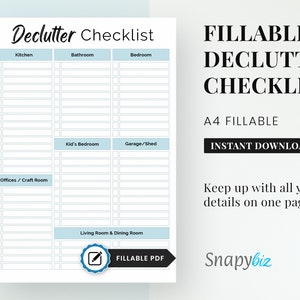 Ultimate Decluttering Checklist | Declutter Mindset | Declutter List ...