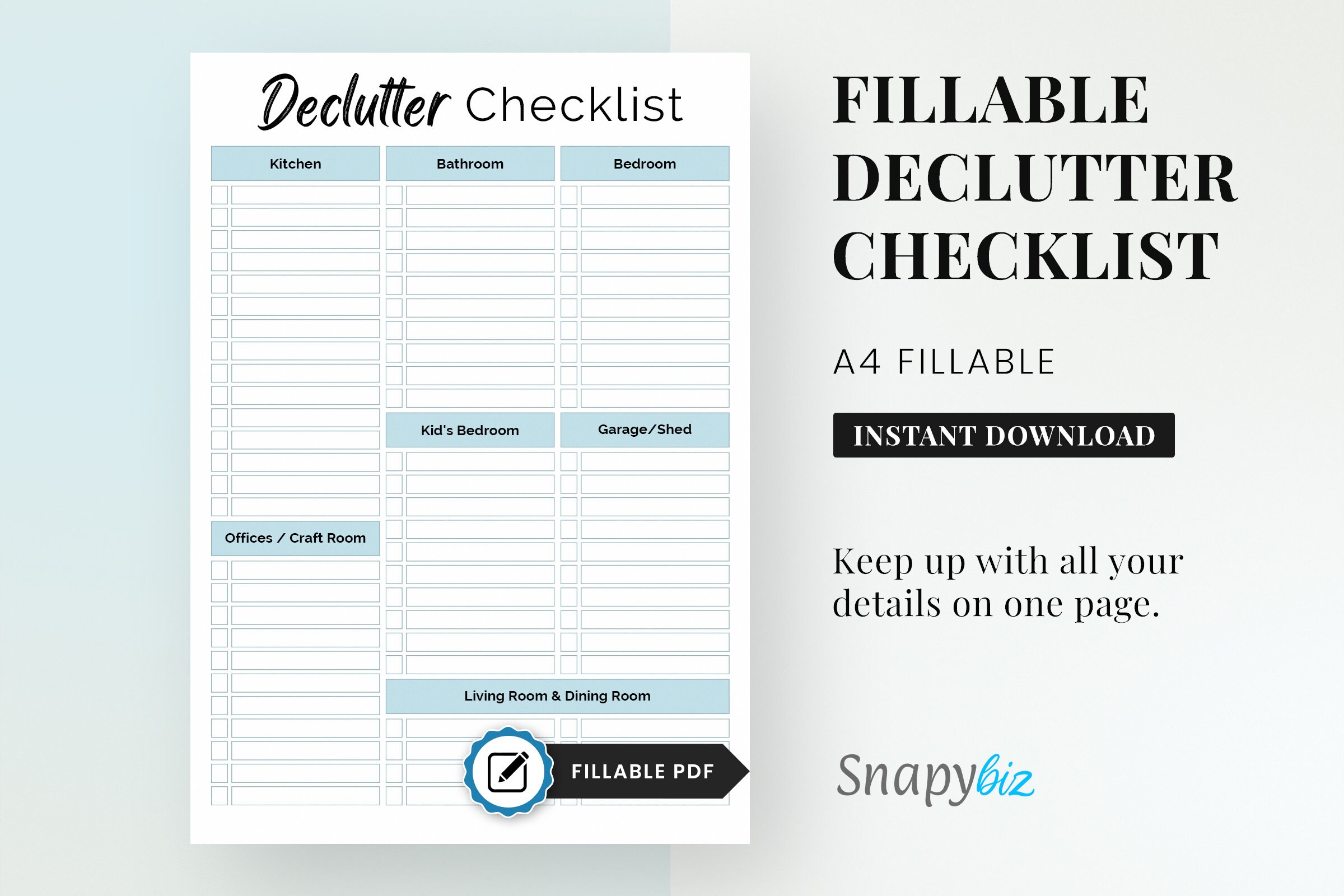 Ultimate Decluttering Checklist Declutter Mindset - Etsy