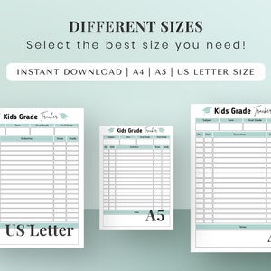 Grade Tracker, Grade Book, Teacher Grade Book, Homeschool Gradebook ...