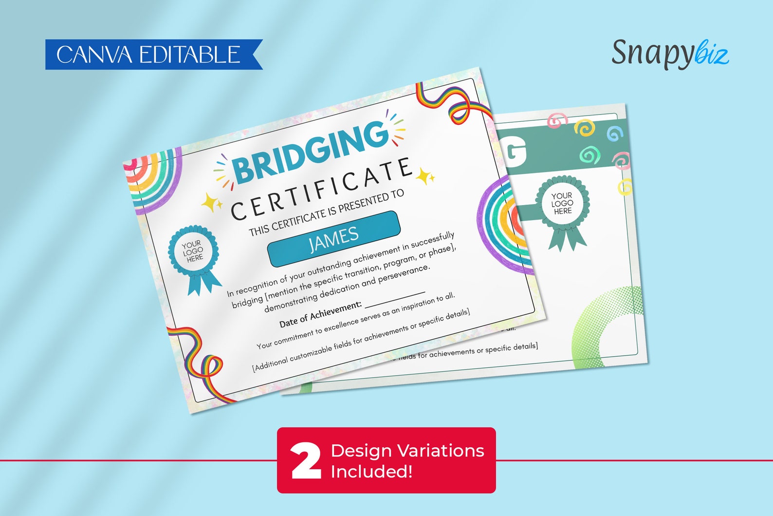 Editable Girl Scout Bridging Certificate, Canva Template (digital ...