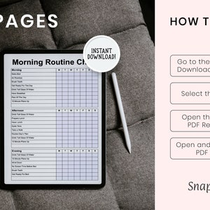 Fillable Printable Morning Routine Checklist, Printable Daily Routine ...