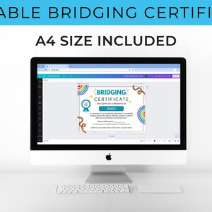 Editable Girl Scout Bridging Certificate, Canva Template (digital ...