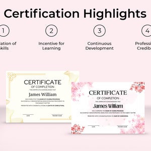 Minimalist Certificate of Completion Template, DIY Award (canva ...