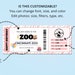 Editable Zoo Birthday Gift Voucher Template, Canva Zoo Certificate ...