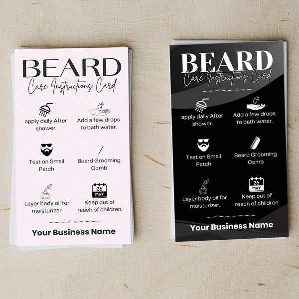 Beard Card - Etsy