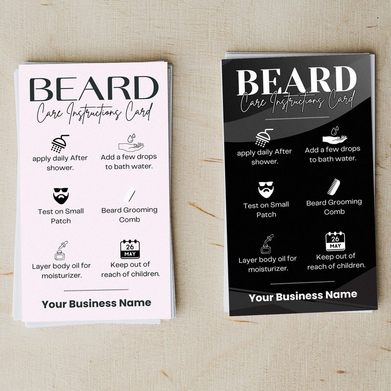 Beard Card - Etsy