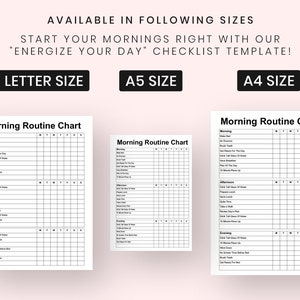 Fillable Printable Morning Routine Checklist, Printable Daily Routine ...