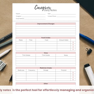 Printable Caregiver Forms PDF Printable Caregiver Assessment Forms ...