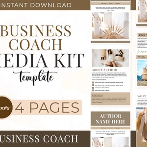 Influencer Rate Sheet Media Kit Coach Media Kit Canva Blogger Media Kit ...