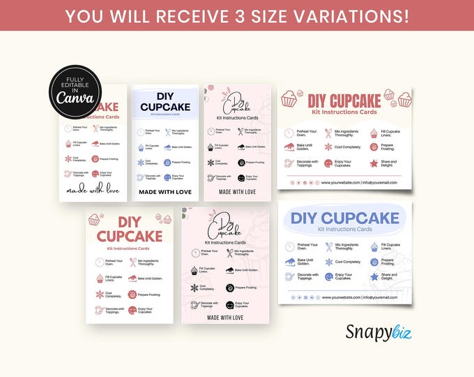 7 Cupcake Bouquet Structure Guide, Instant Download, Printable ...