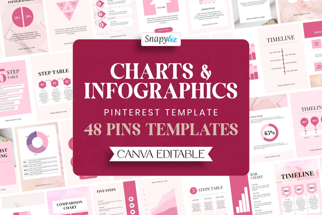 Infographic Pinterest Templates for Canva – Business Data Analytics and ...