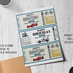 Editable Digital Racing Ticket Canva Template Customizable Race Ticket ...
