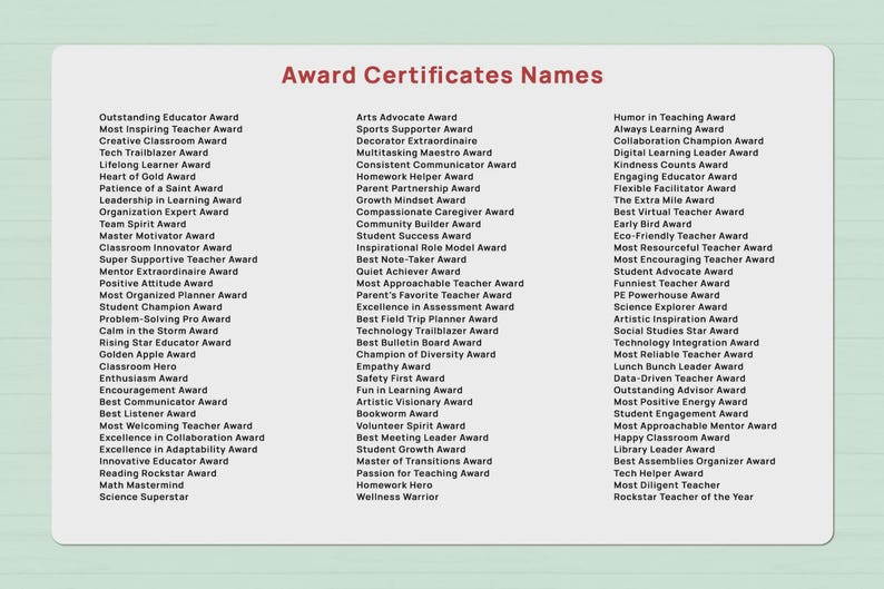 100 Printable Teacher Appreciation Award Canva Certificate Template ...