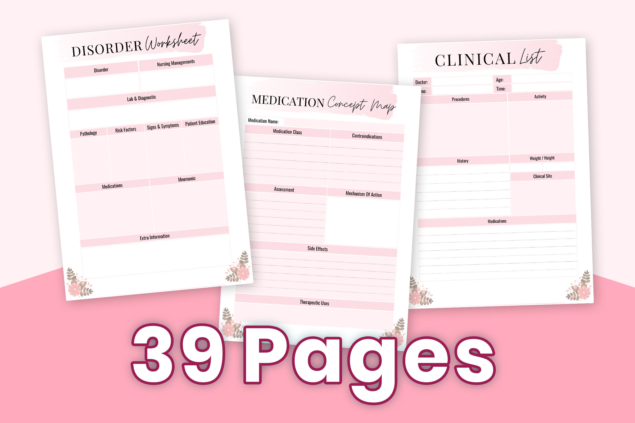 Nursing School Planner Nursing Planner Planner for Nursing - Etsy