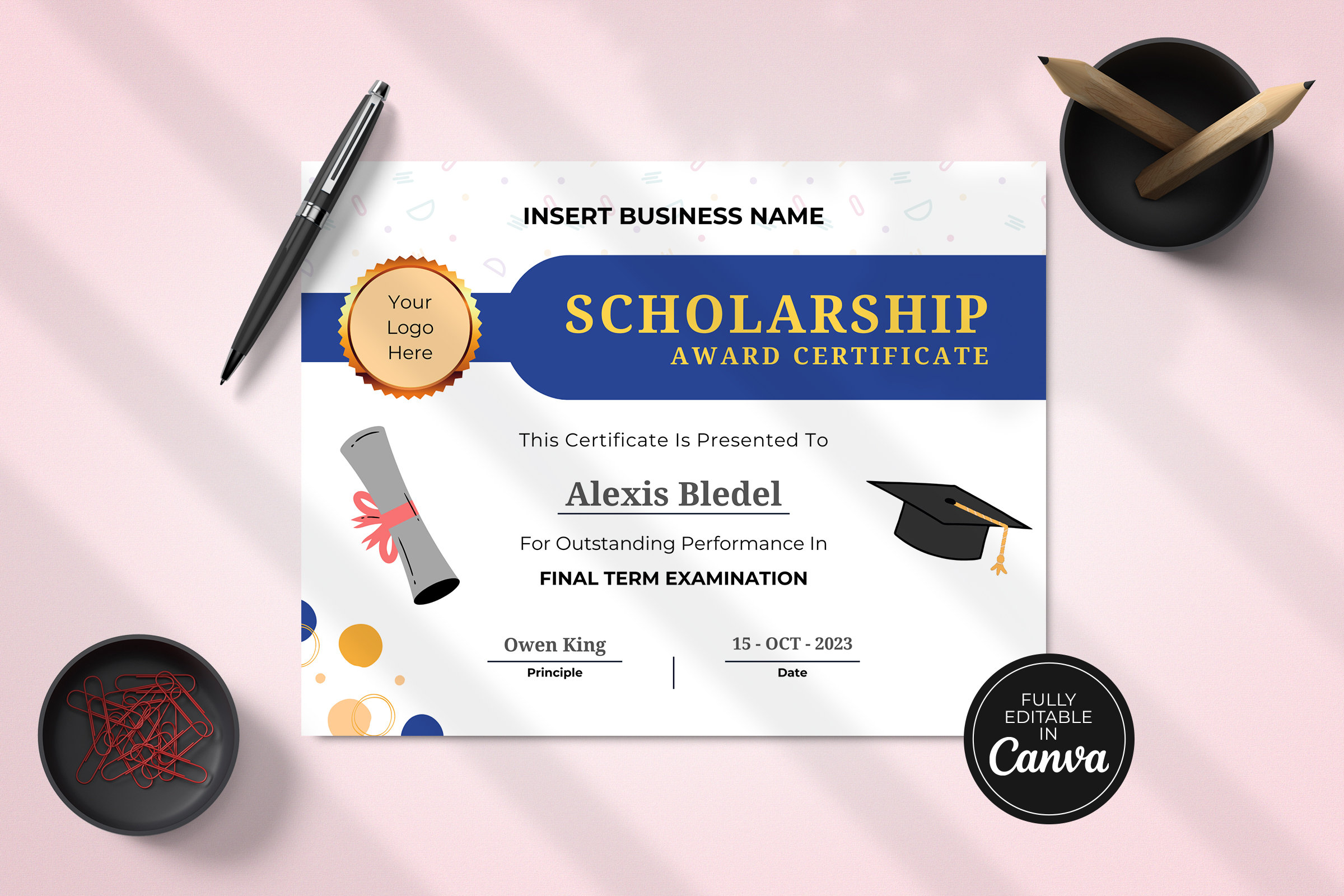 Exam Certificate Template