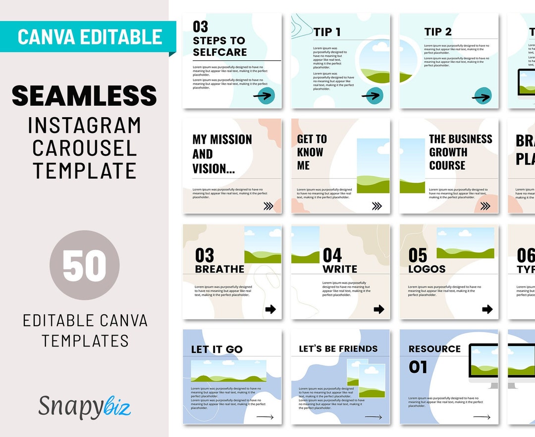 Instagram Carousel Template | Instagram Carousel Mockup | Carousel ...