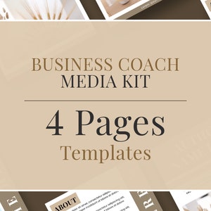 Influencer Rate Sheet Media Kit Coach Media Kit Canva Blogger Media Kit ...