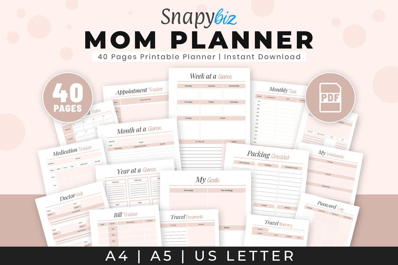 Mom Planners Best Planners for Moms Stay at Home Mom - Etsy