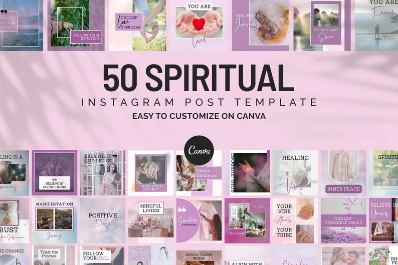 Mystical Instagram Templates: Spiritual Social Media Kit for Healers ...