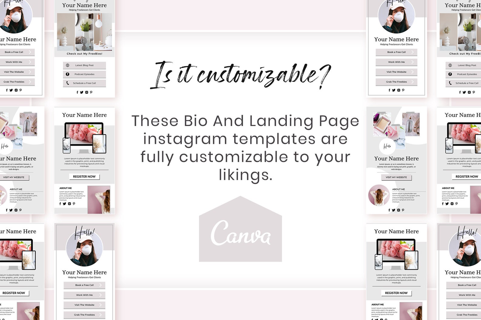 Instagram Link in Bio Instagram Landing Page Template - Etsy