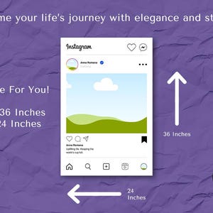 Instagram Frame Template, Canva Editable, Social Media, Photo Booth ...