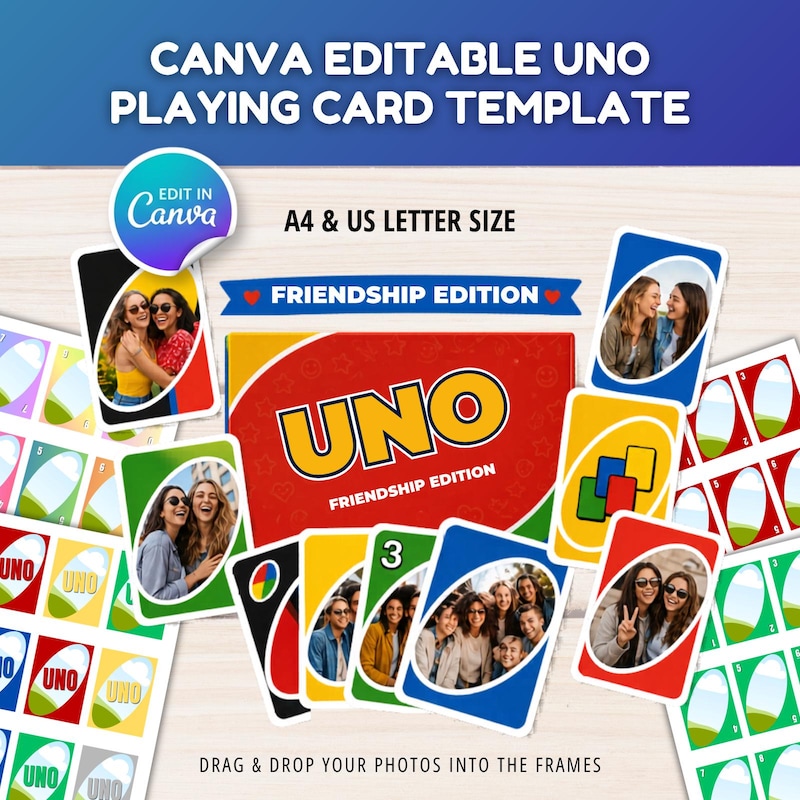 Blank Uno Cards Template - Etsy