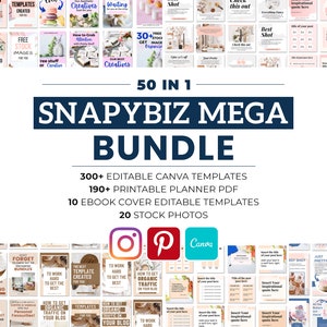 Mega Bundle, Social Media Bundle, Printable Planner Bundle, Social ...