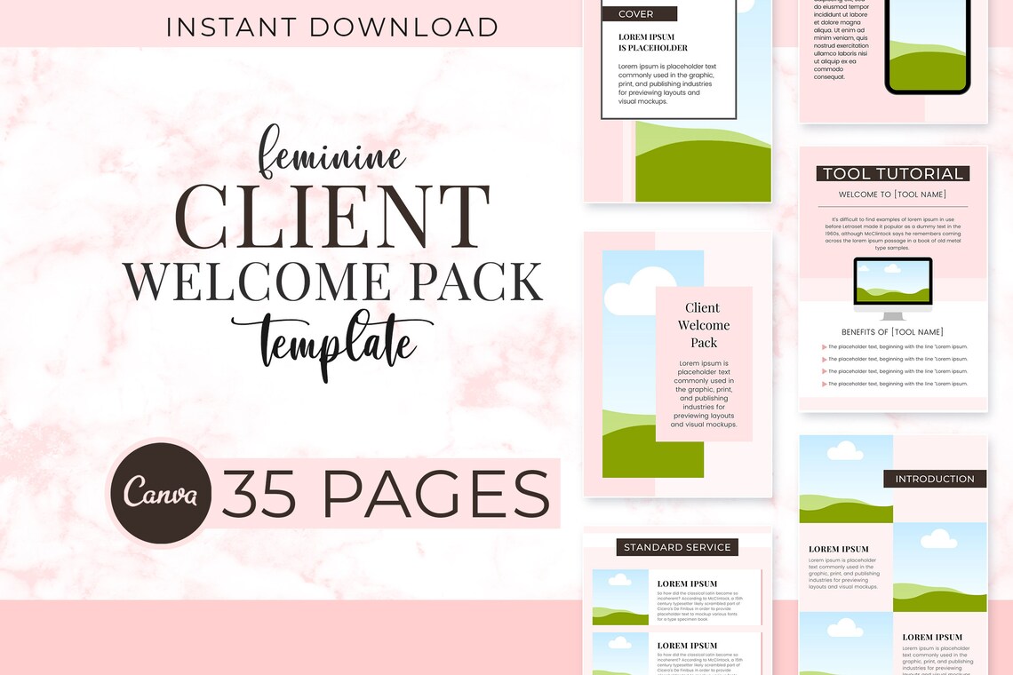 Client Welcome Packet Template Client Onboarding Template - Etsy