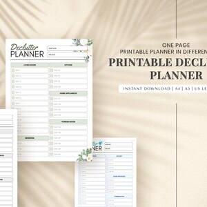 Declutter Checklist Printable, Editable Declutter Challenge Planner, 30 ...